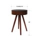 15.7-inch Round Side Table, Ideal Small Drink Table for Compact Spaces ...