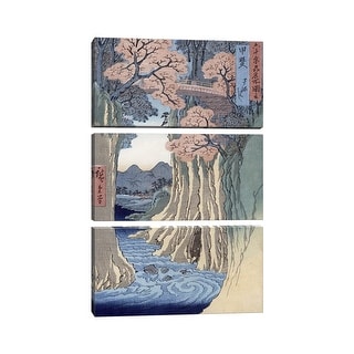 iCanvas "Kai, Saruhashi (Kai Province - Monkey Bridge)" by Utagawa ...