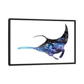 iCanvas "Cosmic Manta Ray" by Tanya Casteel Framed Canvas Print - Bed ...