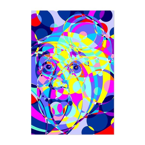 Einstein Digital Abstract Albert Einstein Figurative Art Print/Poster ...