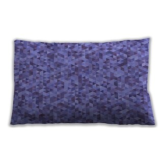 Ahgly Company Patterned Indoor-Outdoor Purple Amethyst Purple Lumbar ...