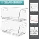 Sorbus Stackable Storage Bins Open Front Clear Stackable Bins for ...