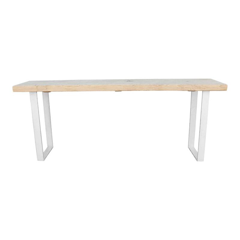 Artissance Amalfi Console Table With Metal Leg, 79 Inch Wide, White ...