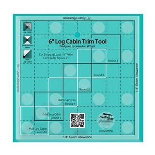 Creative Grids 6in Log Cabin Trim Tool Quilt Ruler - Bed Bath & Beyond ...