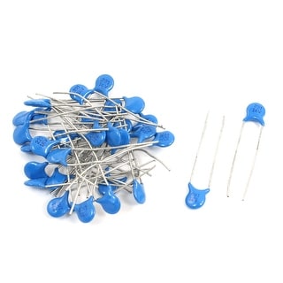 30 Pcs AC 1kv 220pF Radial Lead DIP Ceramic Disc Capacitors Blue - 1KV ...