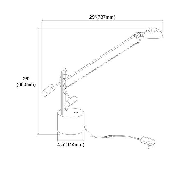 Dainolite LED Desk Lamp - 8W - Black Finish - Bed Bath & Beyond - 21901577