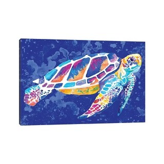 iCanvas "Vibrant Blue Sea Turtle" by Chelsea Goodrich Canvas Print ...