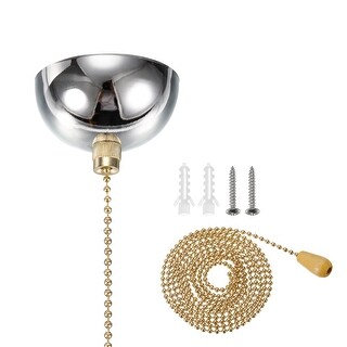 AC 125/250V Pull Chain Switch, On-Off Hemisphere Cover for Wall Lamp ...