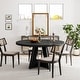 47 Inch Round Dining Table for 4, Wood Farmhouse Dinner Dinning Table ...