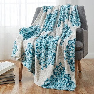VCNY Home Tranquility Medallion Plush Throw - Bed Bath & Beyond - 38210362
