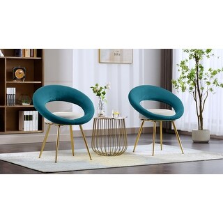 2Pcs Upholstered Armchair Conversation Accent Chair For Office, Living ...
