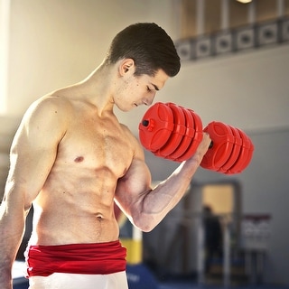 Adjustable Weights Dumbbells Set, Free Weights Set With Connecting Rod ...