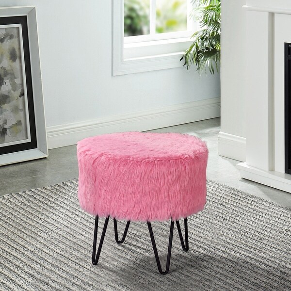 Bed bath and beyond pink ottoman store