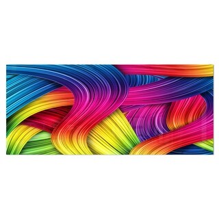Designart '3D Rainbow Art' Abstract Metal Wall Art - Bed Bath & Beyond ...