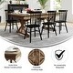 7' x 40" Rectangular Antique Rustic Solid Pine Folding Dining Table ...
