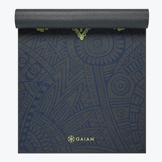 GAIAM Premium Sundial Layers Printed Yoga Mats (6MM) Blue - Bed Bath ...