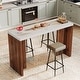 Home Bar Unit, 55.12-Inch Bar Table - 55.12" L x 19.69" W x 35.83" H ...