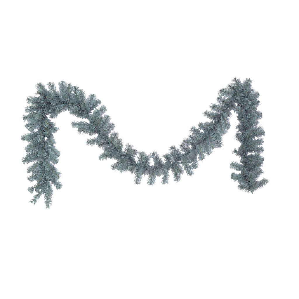 9 foot Blue Spruce Garland, 160 Tips, Set of 2 - Overstock - 34678142
