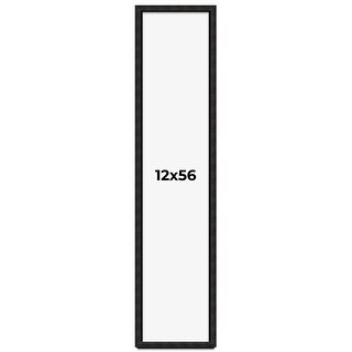 12x56 Shadow Box Black Rustic Barnwood Display Frame | 1.125 Inch - Bed ...