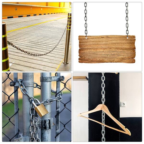 Proof Coil Chain Zinc Plated 316 Stainless Steel for Guardrail - Silver ...