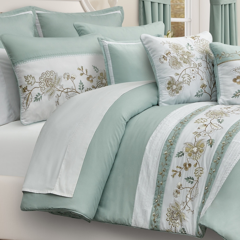 aqua comforter set full