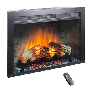 28 Inch Electric Fireplace Insert Multicolored Flame Effect - Bed Bath ...
