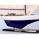 Wooden Defender Limited Model Sailboat 25" - 24" L x 4" W x 25" H - Bed ...