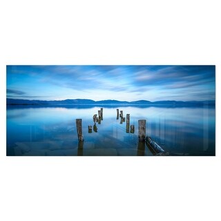 Designart 'Deep into the Sea Pier' Seascape Photo Metal Wall Art - Bed ...