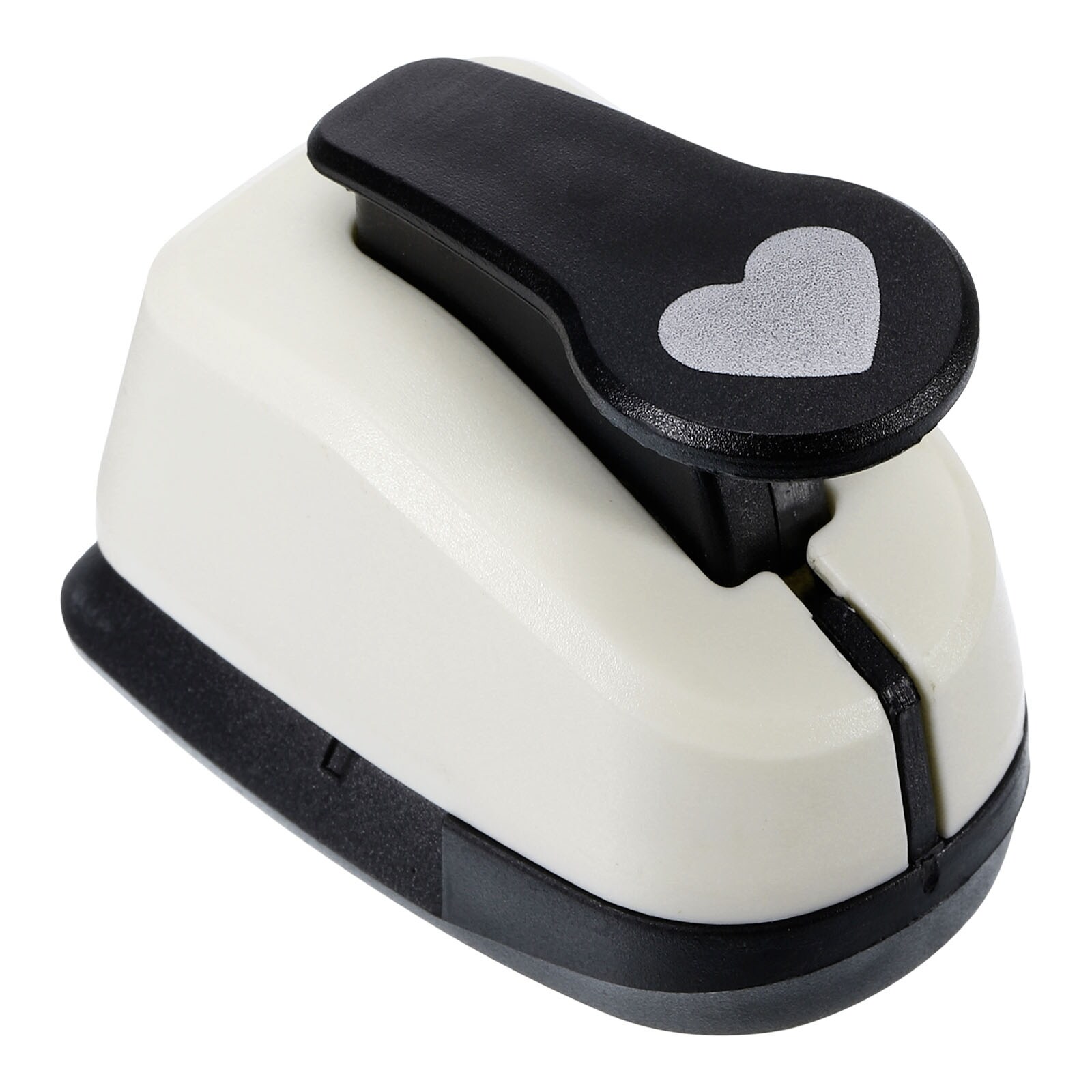 0.6Inch Heart Punch Heart Hole Paper Punch Hole Puncher Shape Punches White Black