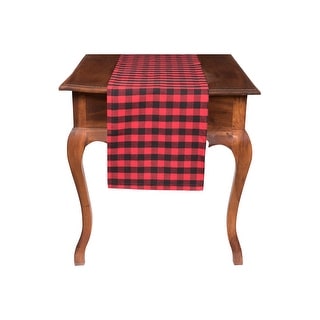 KAF Home Lodge Buffalo Check Table Runner - 14" x 72" - 14" x 72" - Bed ...