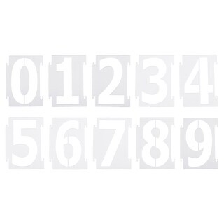 3 Inch Number Stencils Reusable Plastic Numbers Templates Set 0-9 ...