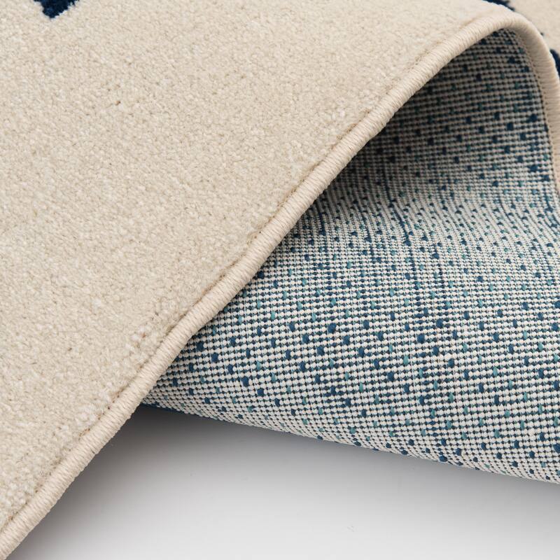 Loomaknoti Tecopa Larnagos White Area Rug - Overstock - 31424500