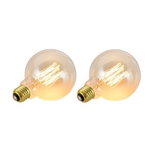 Aspen Creative G125 Vintage Edison Filament Light Bulb, 60 Watt Medium ...