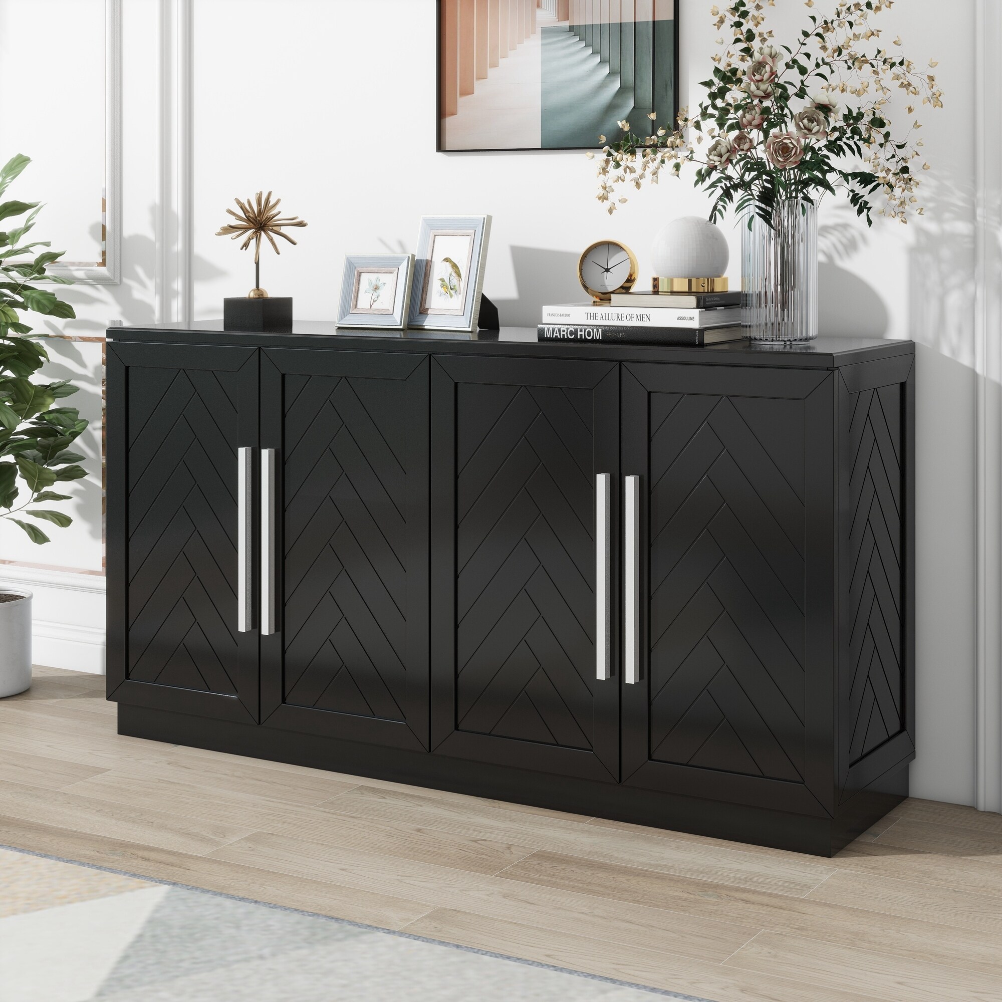 Chevron buffet cabinet store
