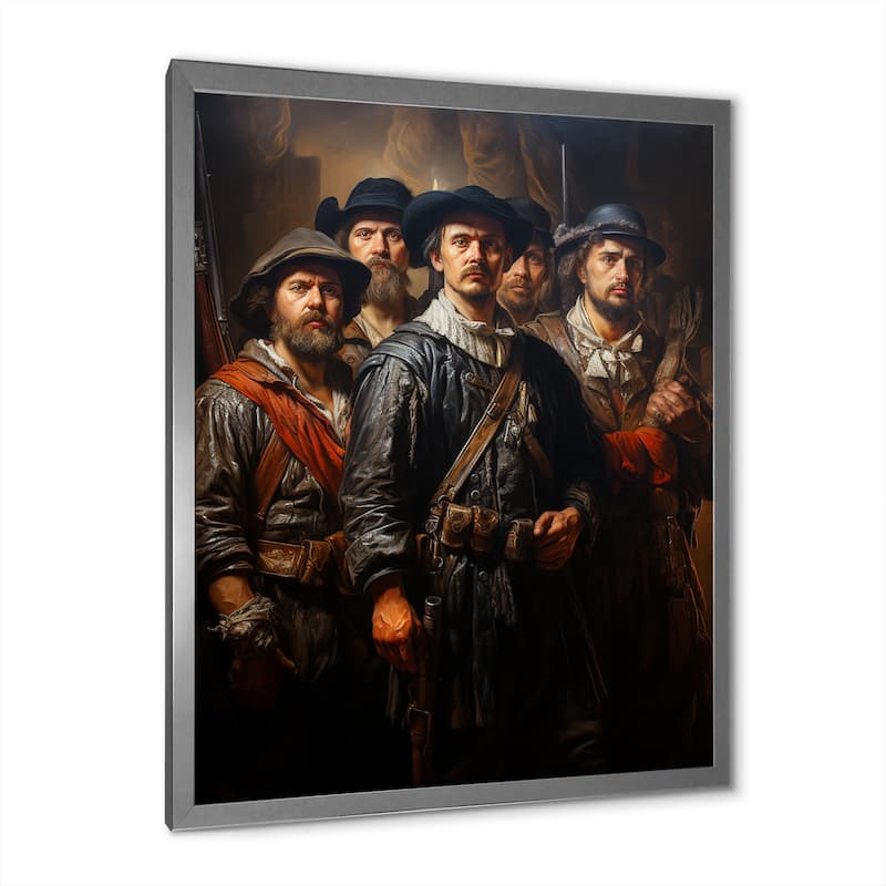 Designart "Masterpiece The Night Watch By Rembrandt IV" Masterpiece ...