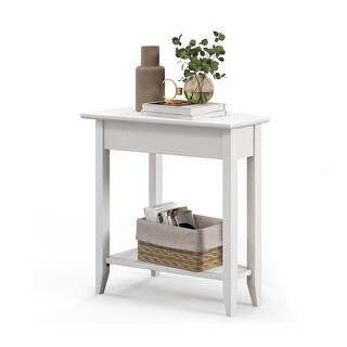 Leick Home Laurent Narrow End Table with Shelf - On Sale - Bed Bath ...