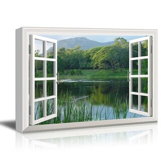 Canvas Print Wall Art Window Frame Style Wall Decor - On Sale - Bed ...