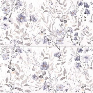 Idyll 24x48 Sakura Glossy Porcelain Floral Tile - Floor & Wall - Large ...