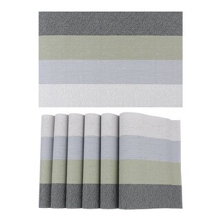 6 Pack Rectangle Placemats for Kitchen Dining Table Decor Heat ...