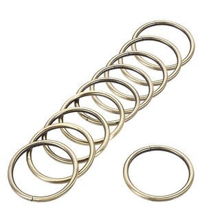 Metal O Ring, Non-Welded Rings for DIY 10pcs - Bed Bath & Beyond - 36847233