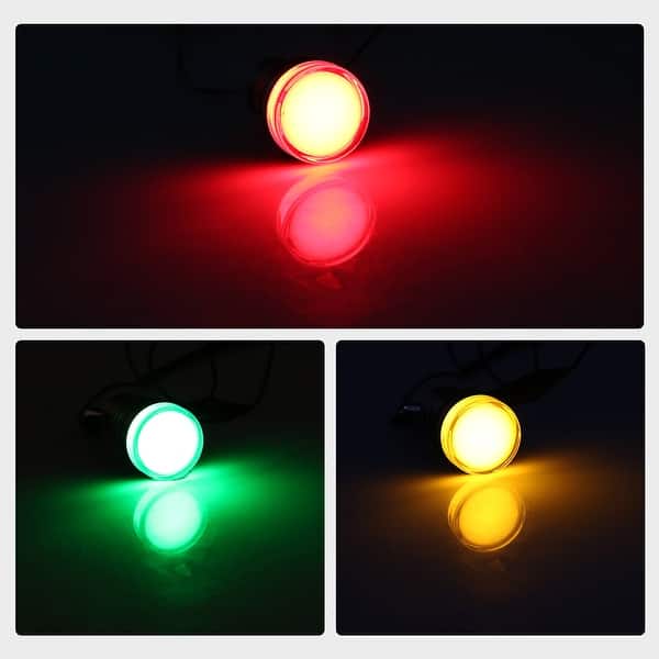 6pcs AC/DC 12V Indicator Lights LED Flush Panel Mount 7/8" 22mm - Red ...