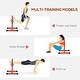 Soozier Bulgarian Split Squat Stand with 12-Level Single Leg Squat ...