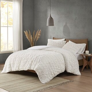 Ruched Fur Down Alternative Comforter Set - Bed Bath & Beyond - 42732212