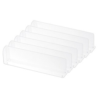 Middle Dividers, PVC Clear Closet Shelf Separator 22.4 x 5 x 4cm 6Pcs ...