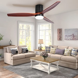 Moasis 52 Inch LED Ceiling Fan with Lights Remote 3 Blades - Bed Bath ...