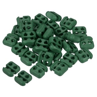 Cord Locks, 100 Pack Oval Spring Toggle Stopper, Sea Green - Sea Green ...