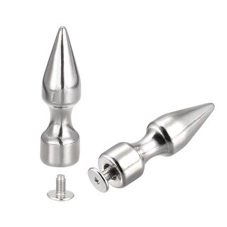 10x35mm Screw Back Rivets, Solid Leather Studs for DIY Silver Tone ...