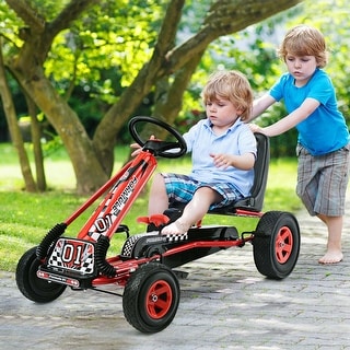 Outdoor Kids Pedal Go Kart Powered Ride On Kart for 3-5 Years - Bed ...
