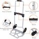 Folding Hand Truck Portable Heavy Duty Aluminum Hand Cart with 2-Wheel ...