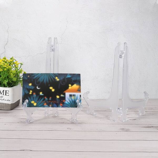 12 Inch Display Stand Holders Display Pictures PS Plastic Clear Pack of ...